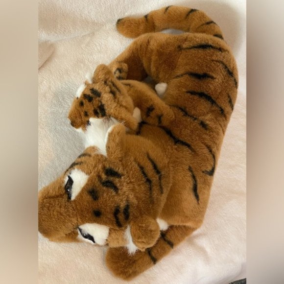 GANZ | Toys | Vintage 996 Ganz Tiger With Baby Plush Stuffed Animal ...